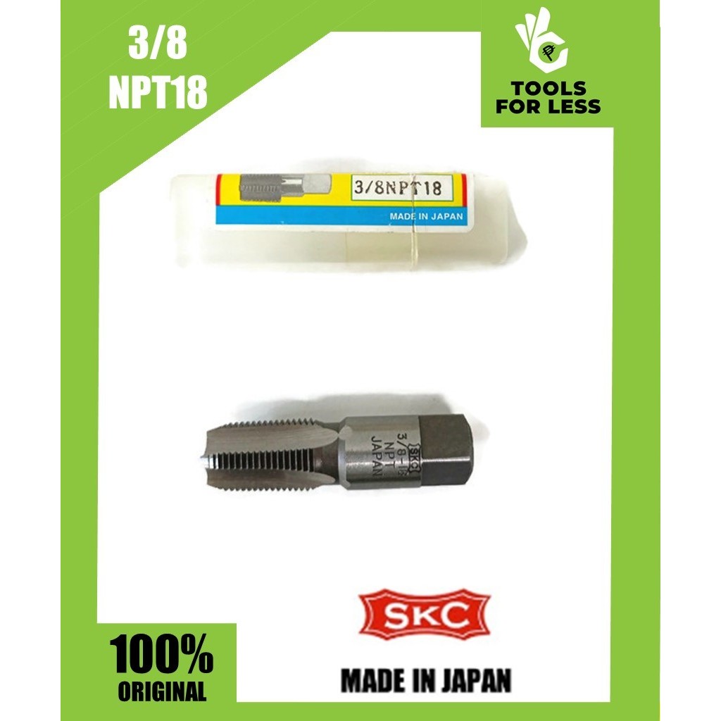 SKC Pipe Tap 3/8" NPT18 Made in Japan | Shopee Philippines