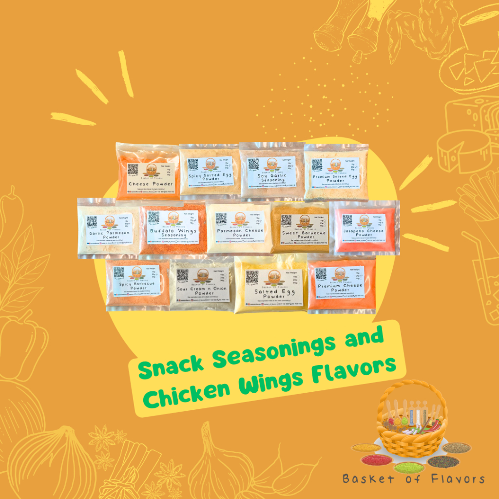 Snack Seasonings | 25g | Fries Flavors | Chicken Wings Flavors ...