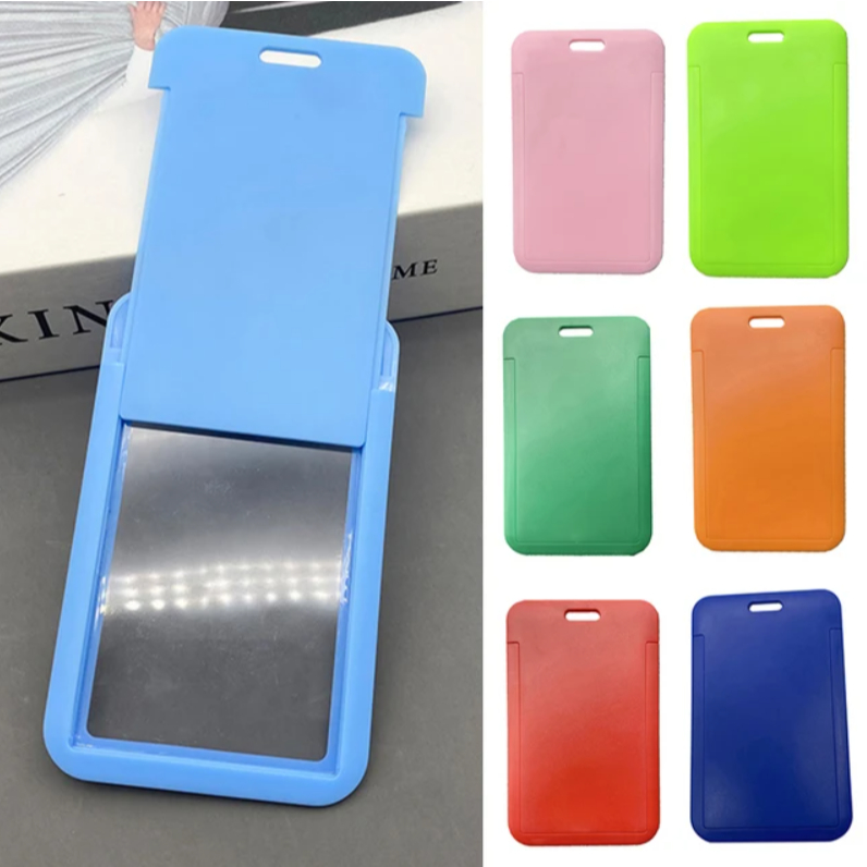 Plastic Box ID Card Holder Id Badge, Vertical, Double Sides Visible ...