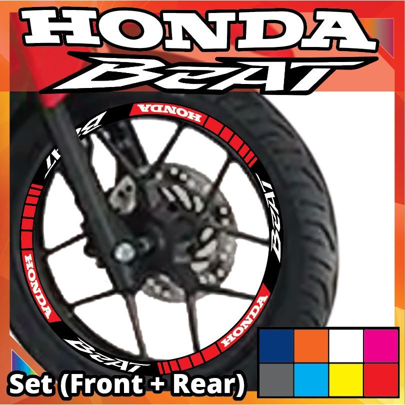 Honda Beat Printed Mags Sticker set (Front + Rear) | Shopee Philippines