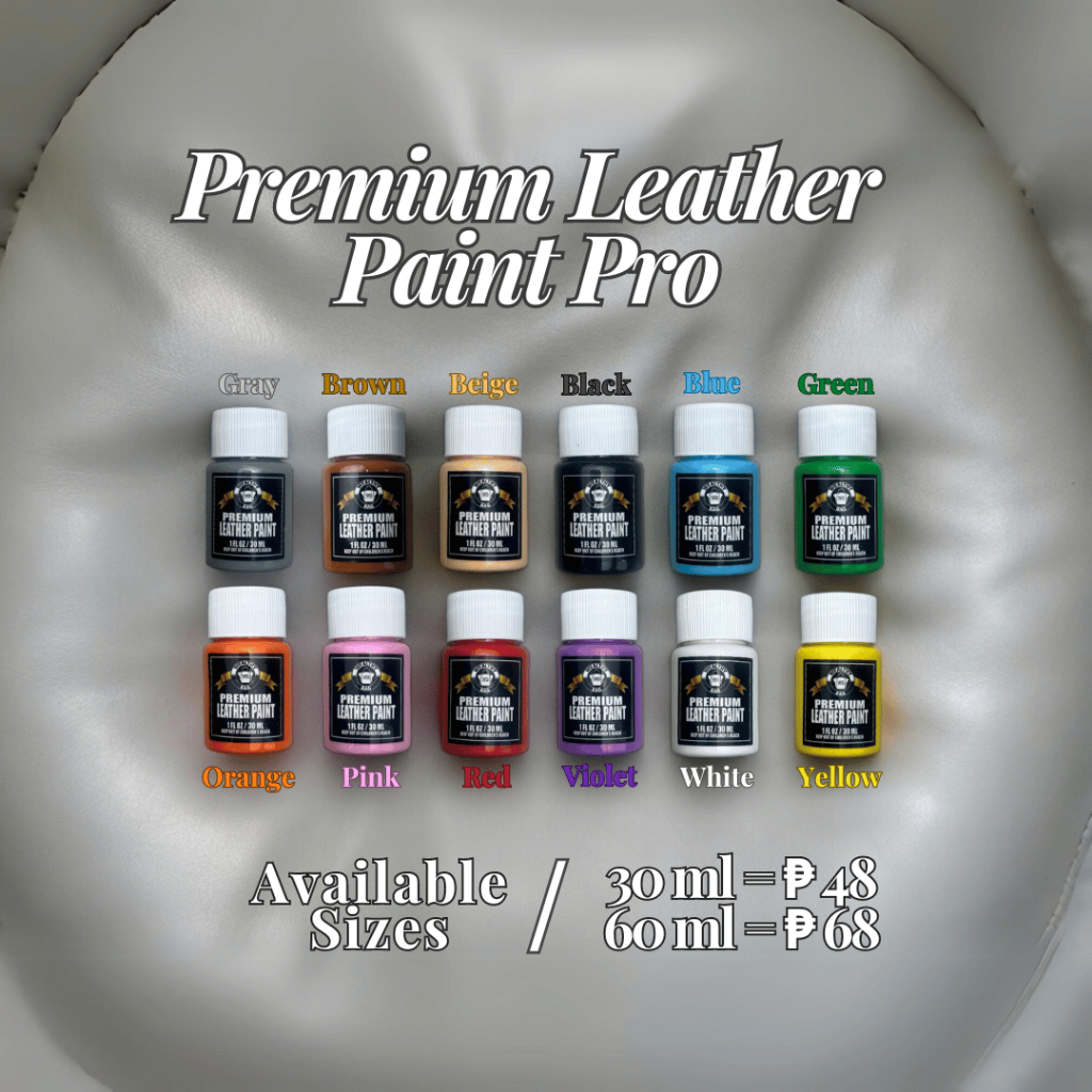 Premium Leather Paint Pro - Multi-Purpose Leather Paint | Shopee ...