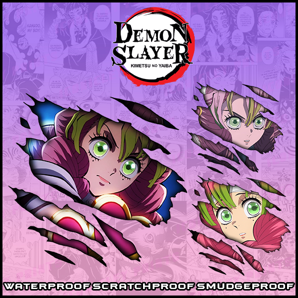 [ MITSURI ] SCRATCH DESIGN WATERPROOF STICKER | DEMON SLAYER ...