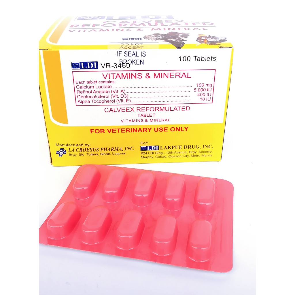 LDI Calveex Vitamins Minerals (10 tablets) | Shopee Philippines