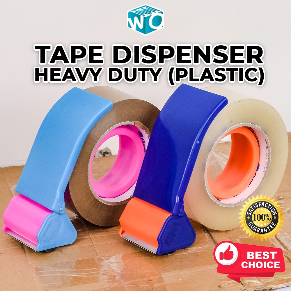Tape Dispenser Heavy Duty Plastic for Big Tape Rolls 50mm Tape Cutter ...