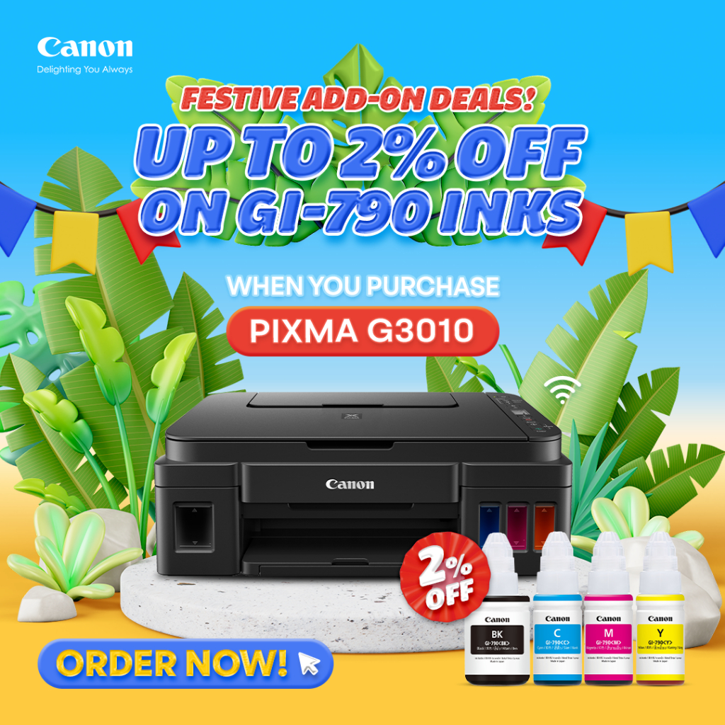 Canon G3010 Refillable Ink Tank System | Shopee Philippines