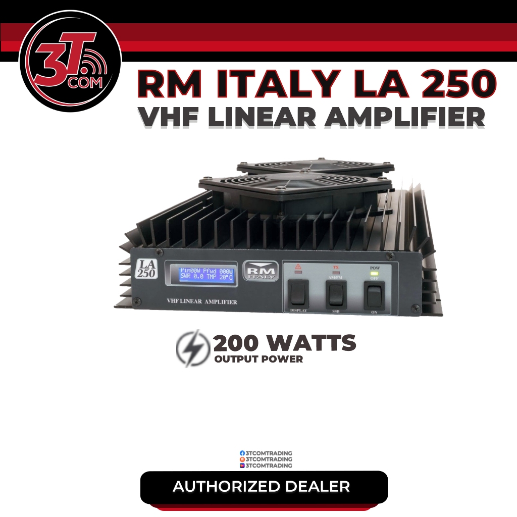 RM ITALY LA 250 Series VHF Linear Amplifiers LA-250V ( with patch and ...
