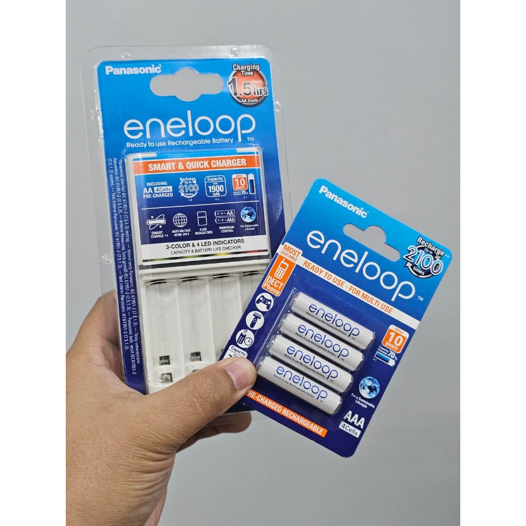 Panasonic Eneloop Smart & Quick Charger Set 1.5Hrs Charging Time (OPEN BOX) | Shopee Philippines