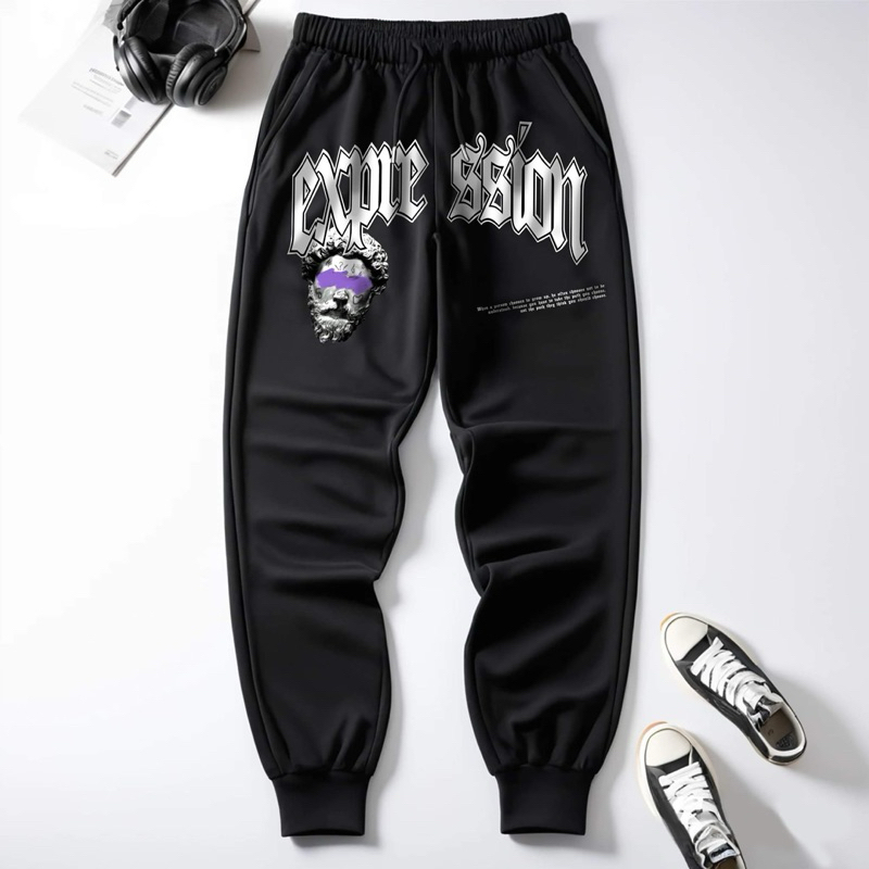 Unisex Outfit Polyester Aesthetic Track Pants Korean jogger Casual ...