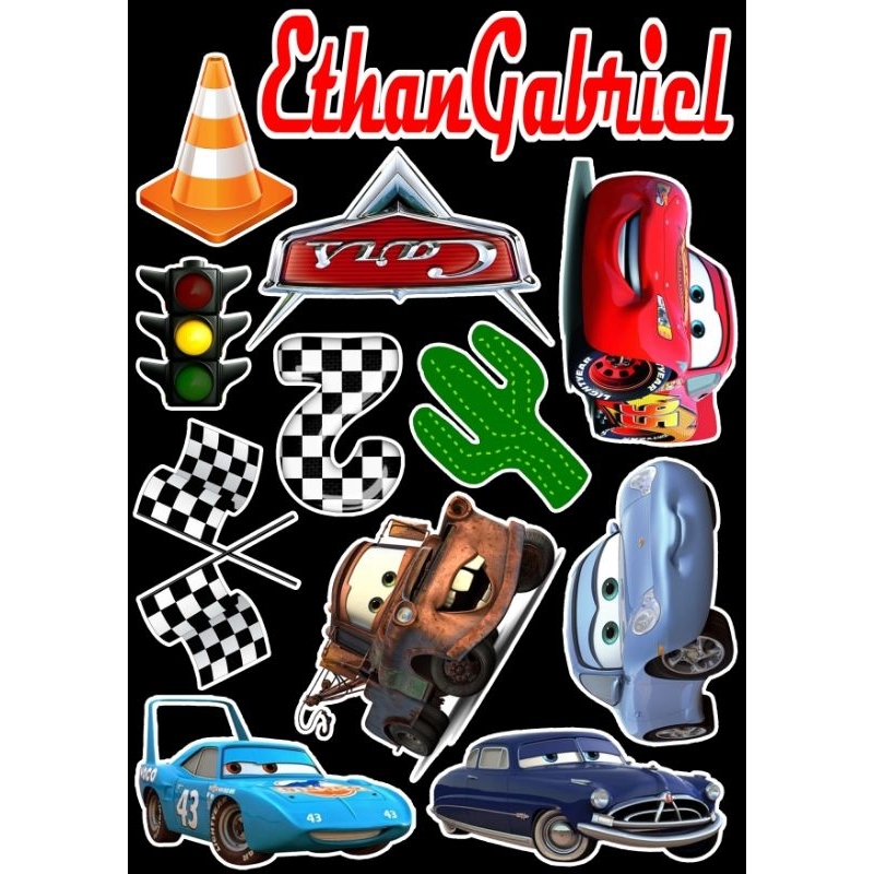 CARS MCQUEEN Printable Cake Topper / CUSTOMIZED | Shopee Philippines