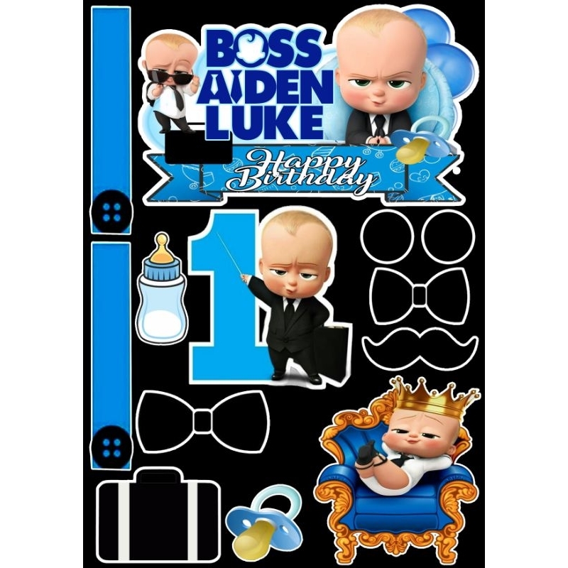 BOSS BABY PRINTABLE Cake Topper / CUSTOMIZED | Shopee Philippines