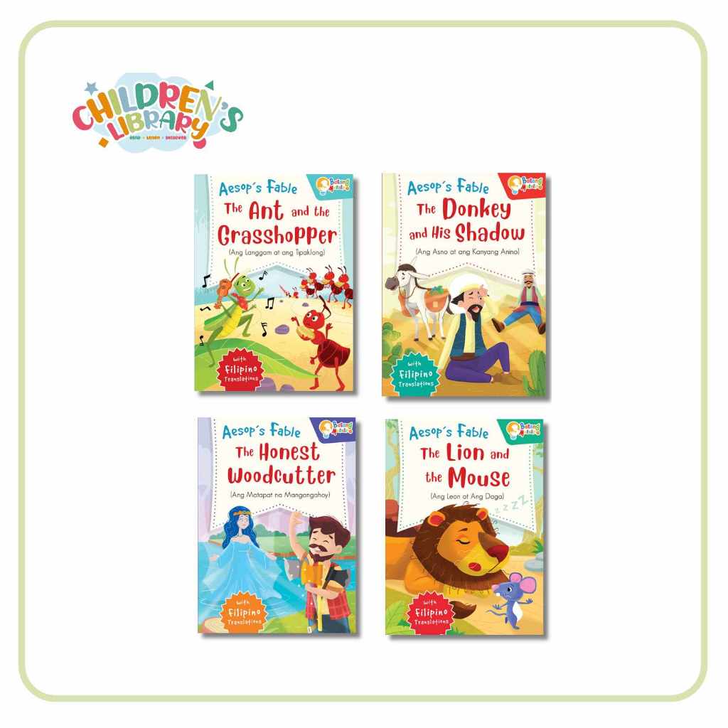 Aesop's Fable SET Paperback Story Books For Kids English And Tagalog ...