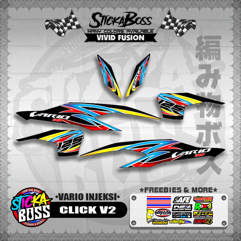 CLICK V2 DECALS ( VARIO INJEKSI )【WITH FREEBIES】 | Shopee Philippines