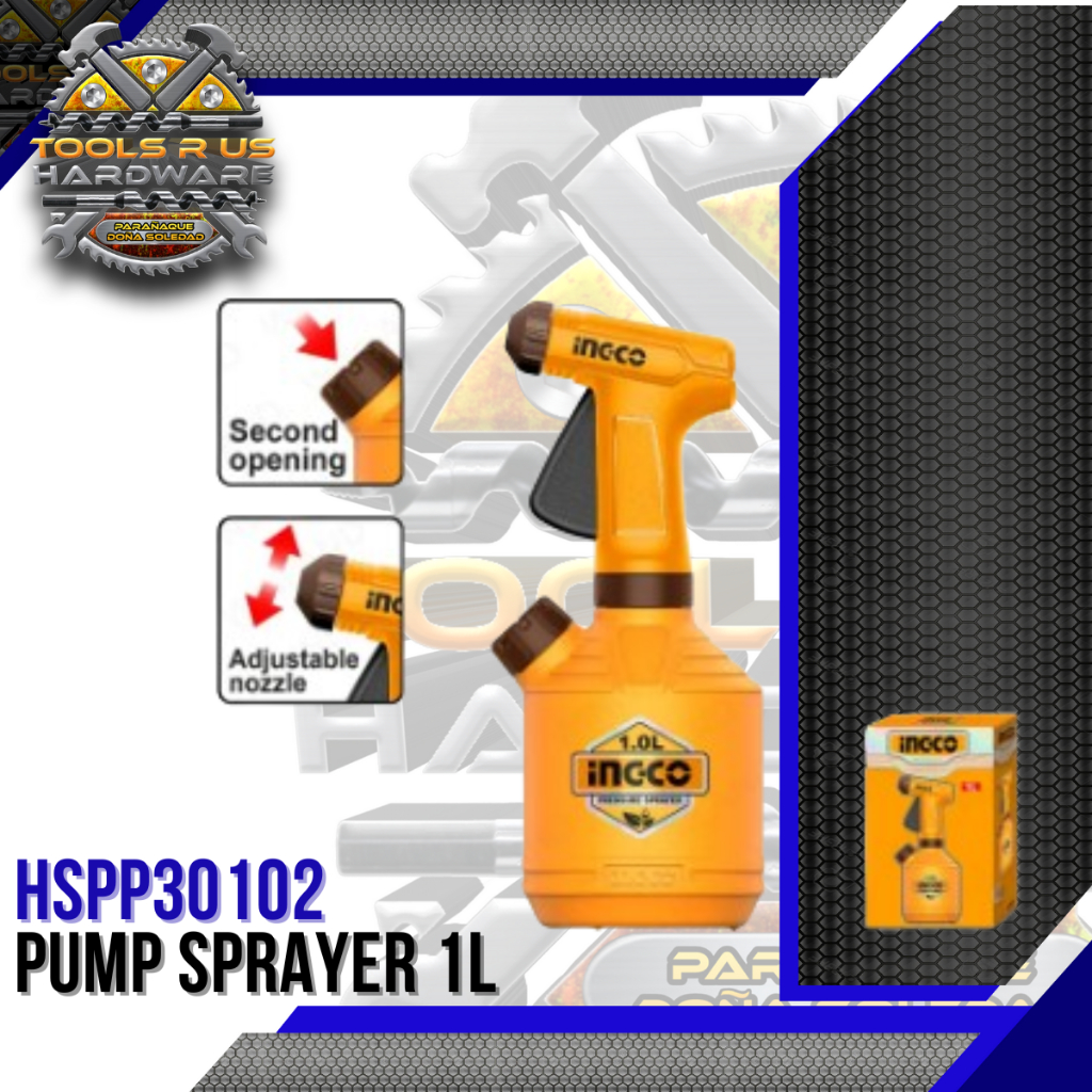 INGCO HSPP30102 PUMP SPRAYER 1L | HAND TOOLS | BETTER LIVING | Shopee Philippines