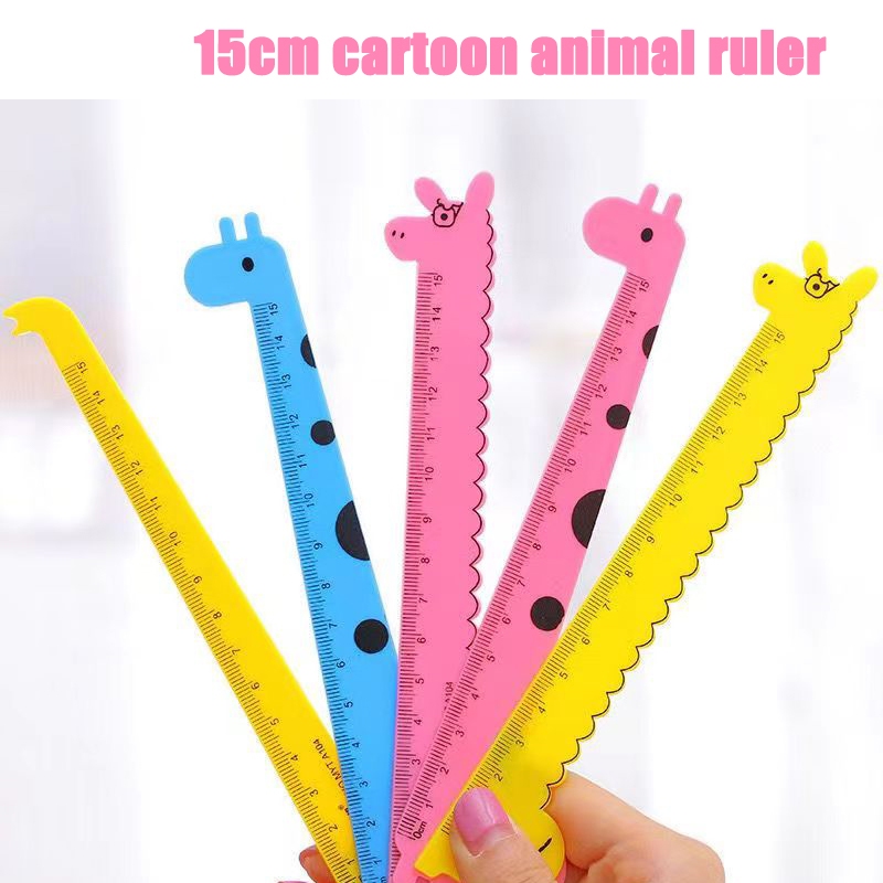 Cute Cartoon Animal Ruler Long Nosed Elephant Measurement For Kids ...