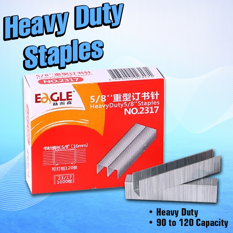 16mm Staple Wire for Heavy Duty Stapler 90 120pages Galvanized Staple Shopee Philippines