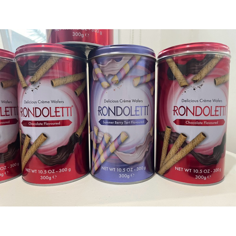 RONDOLETTI DELICIOUS CREME WAFERS FLAVORED (Chocolate/Berry Tart)-300g ...