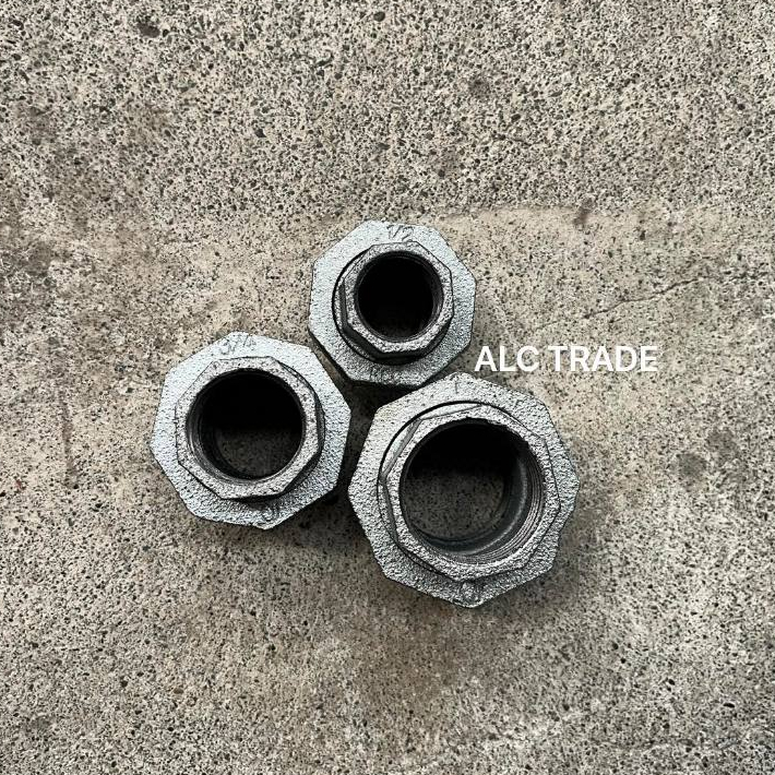 GI UNION FLAT 1/2", 3/4", 1" (GALVANIZED IRON) GI Fittings STAINLESS ...