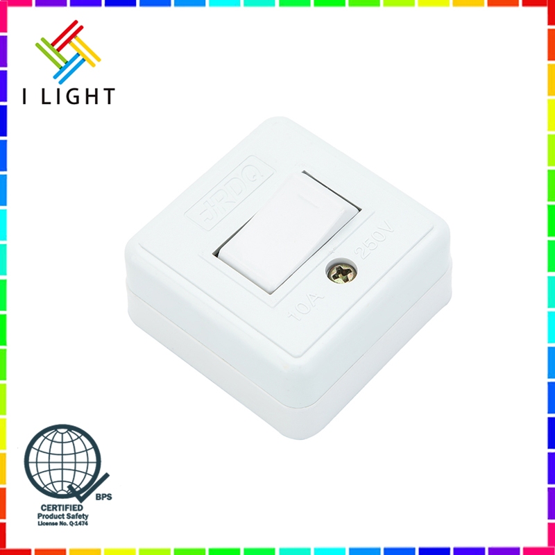 （Fast Delivery）250V 10A Square Surface Mounted Snap Switch For Light ...