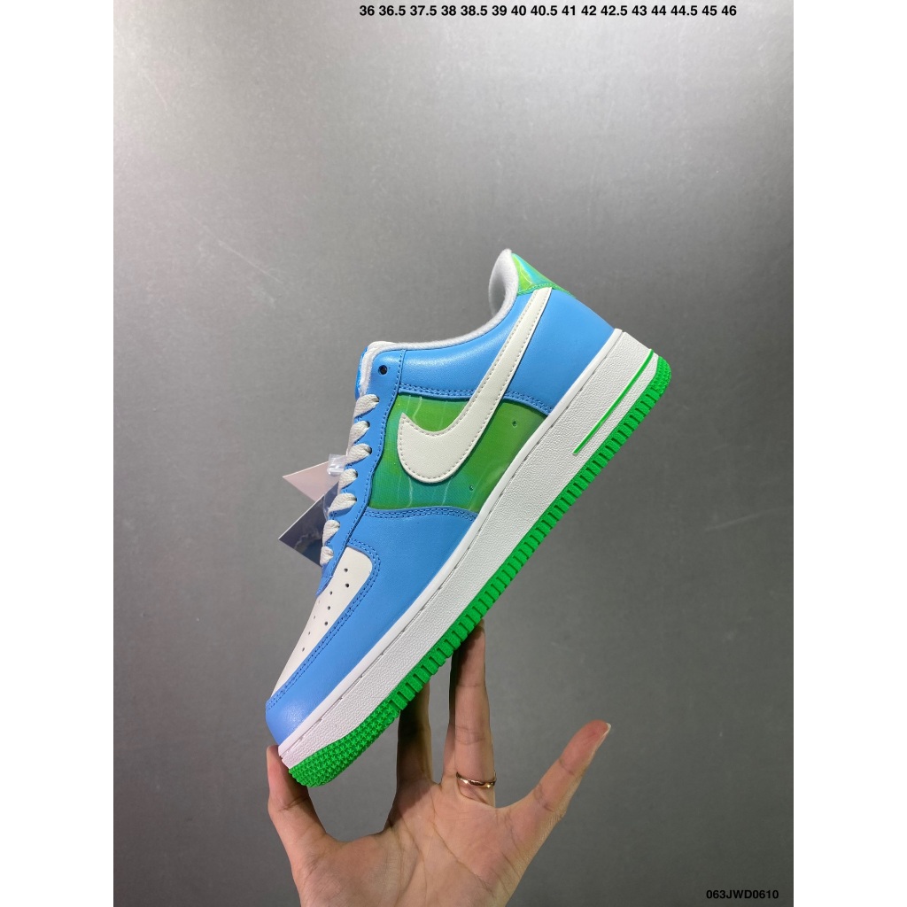 Nike Air Force 1 Low shoes unisex blue green white | Shopee Philippines