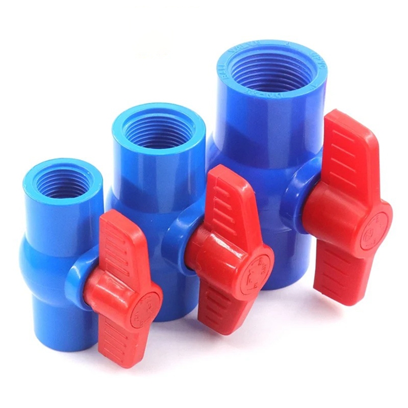 1/2" Female Thread PVC Ball Valve Water Stop Switch Water Pipe Adapter ...