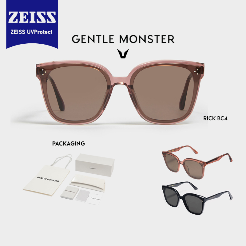 GENTLE MONSTER ZEISS LENS RICK BC4 / 01 KOREAN SUNGLASSES UNISEX COMPLETE W/ BOX & LEATHER POUCH ...