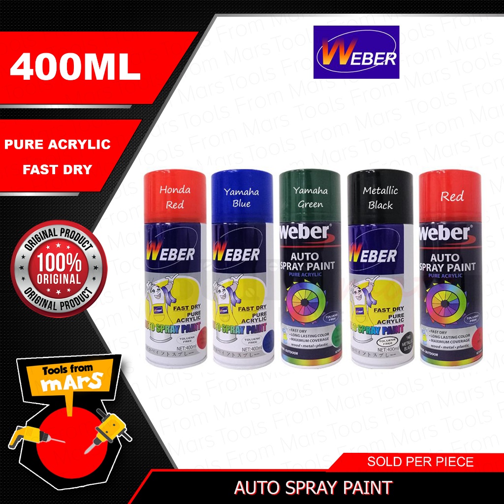 Weber / Bosny Auto Spray Paint 400ml PURE ACRYLIC - TFM | Shopee Philippines