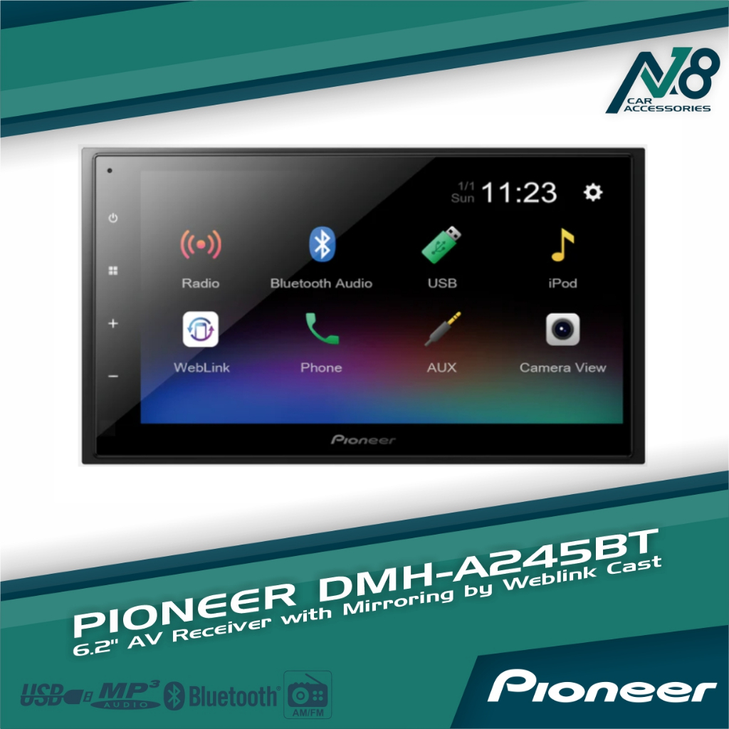 Pioneer DMH-A245BT 6.2" AV Receiver Genuine | Shopee Philippines