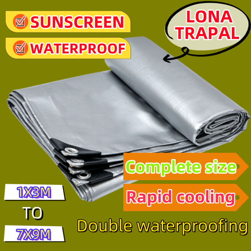 LONA TRAPAL MAKAPAL THICKENED DOUBLE Silver Tarpaulin PLANT Awnings ...