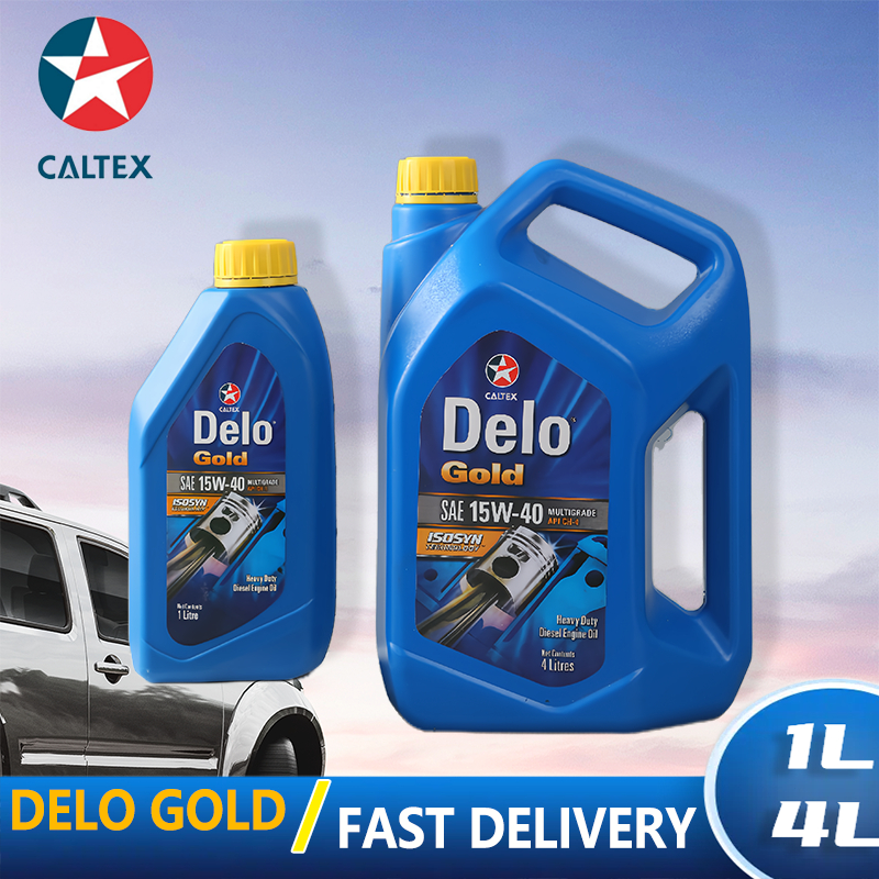 Caltex Gold Delo Engine Oil Multigrade SAE 15W40 Ultra【4L】 Diesel Motor ...