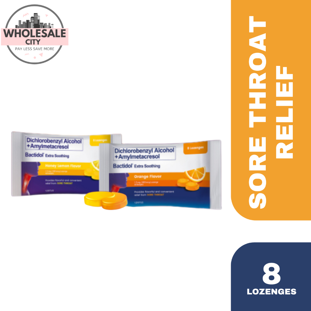 BACTIDOL LOZENGES RELIEF FROM SORE THROAT | Shopee Philippines