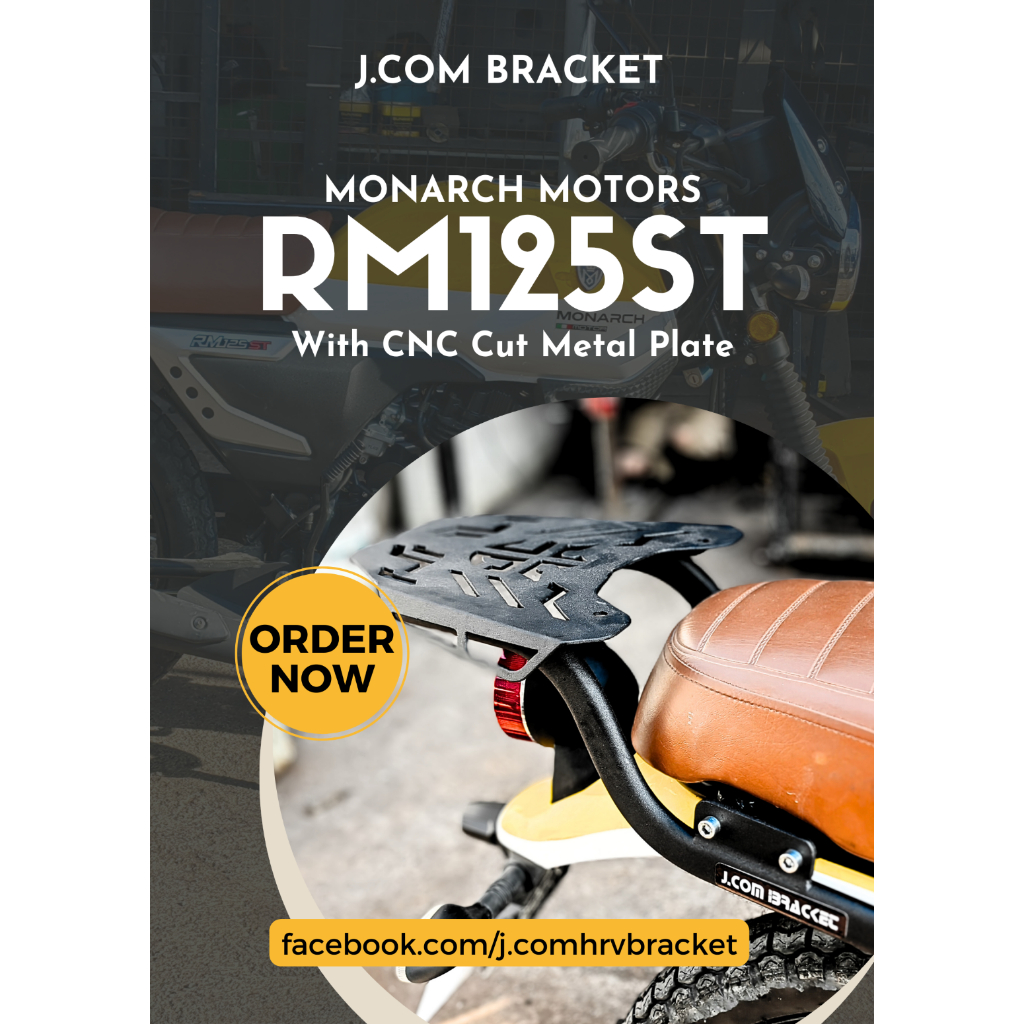 SKYGO AND MONARCH MOTORS RM125ST ORIGINAL J.COM HEAVY DUTY BRACKET ...