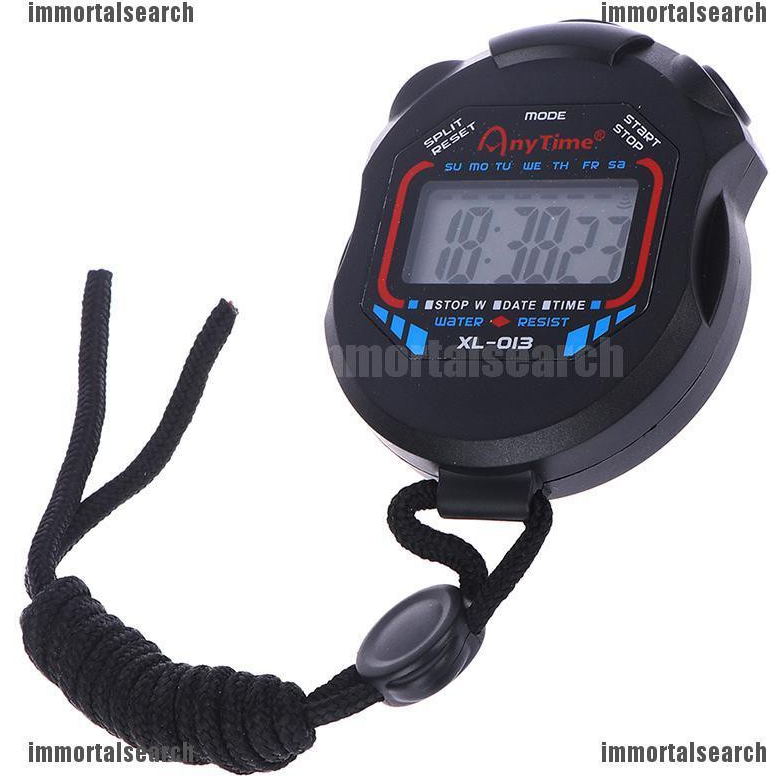 LCD Digital Professional Chronograph Timer Counter Stop Watch Stopwatch ...