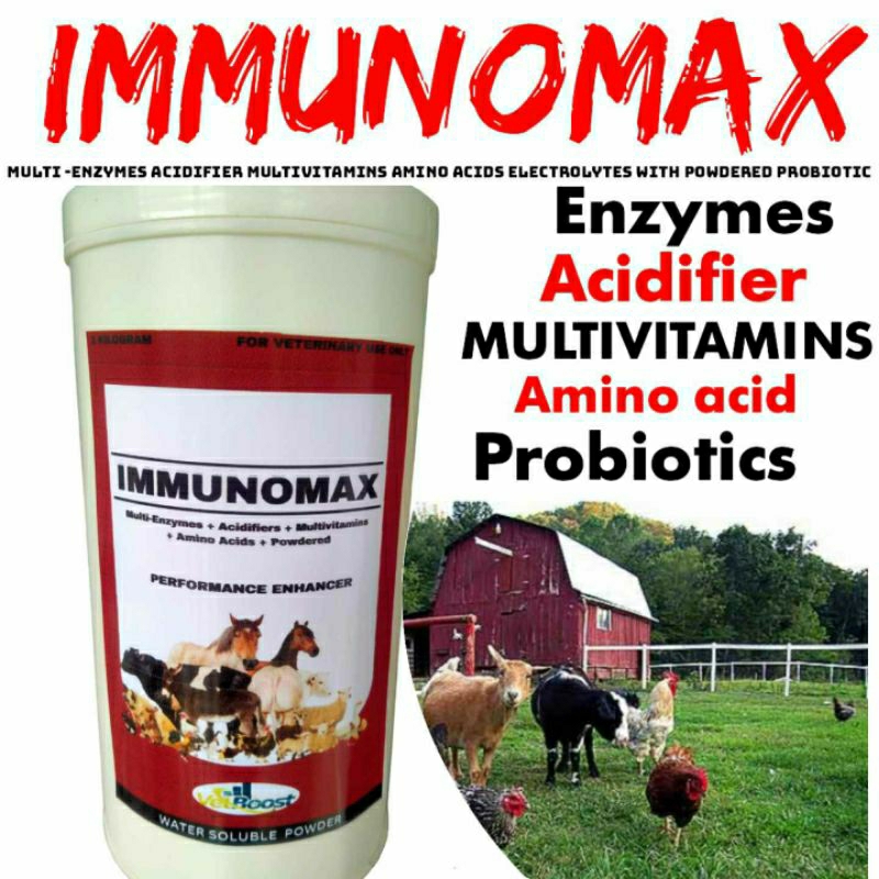 IMMUNOMAX,,, ENZYME, ACIDIFIER, MULTIVITAMINS, AMINO ACID, PROBIOTICS ...