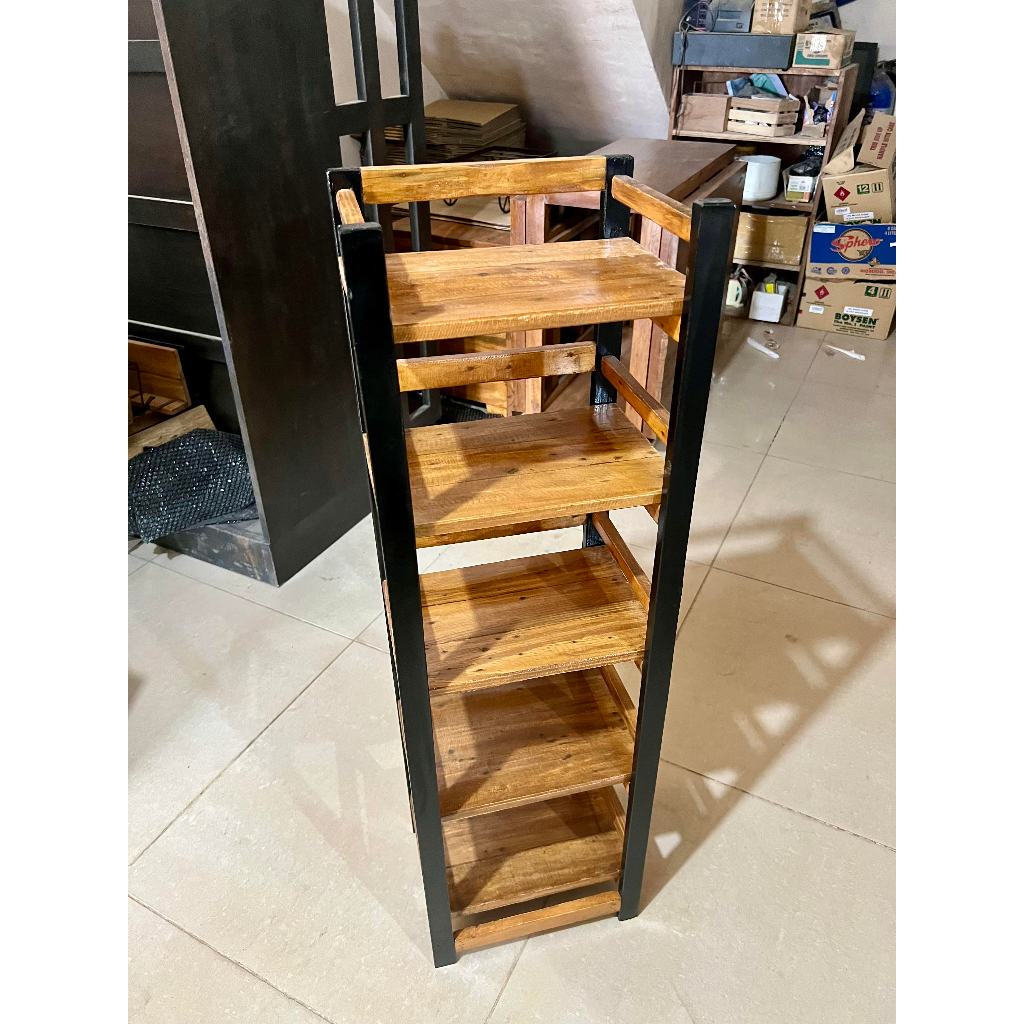 Solid Wood 5 layer Stick Shelf | 5 Layer Display Rack | Shopee Philippines