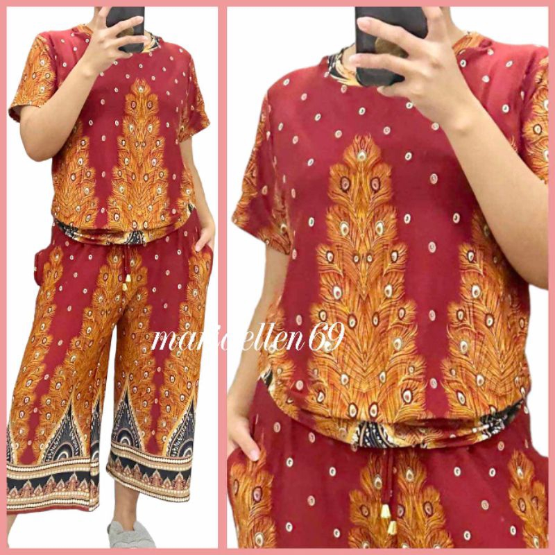 Senepa Terno Squarepants (wide leg) with 2side pockets and bell Free ...