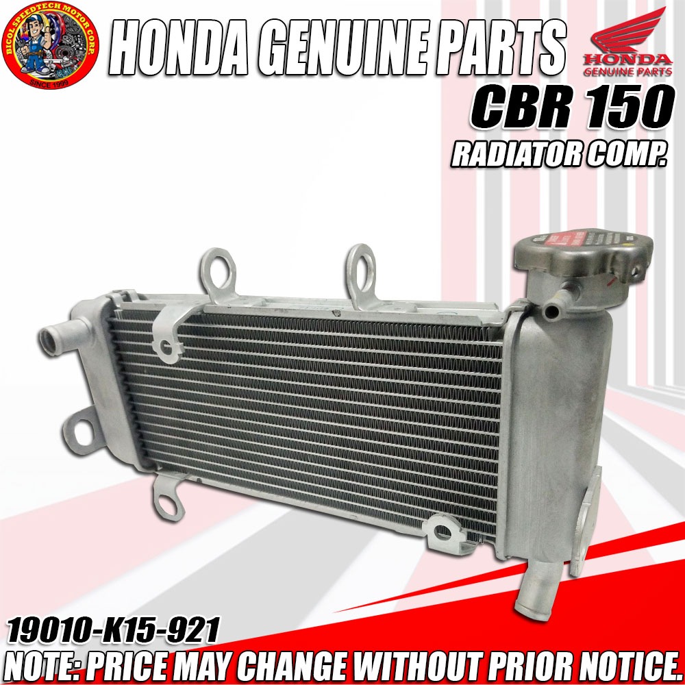 CBR 150 RADIATOR COMP. (HPI) (GENUINE: 19010-K15-921) | Shopee Philippines