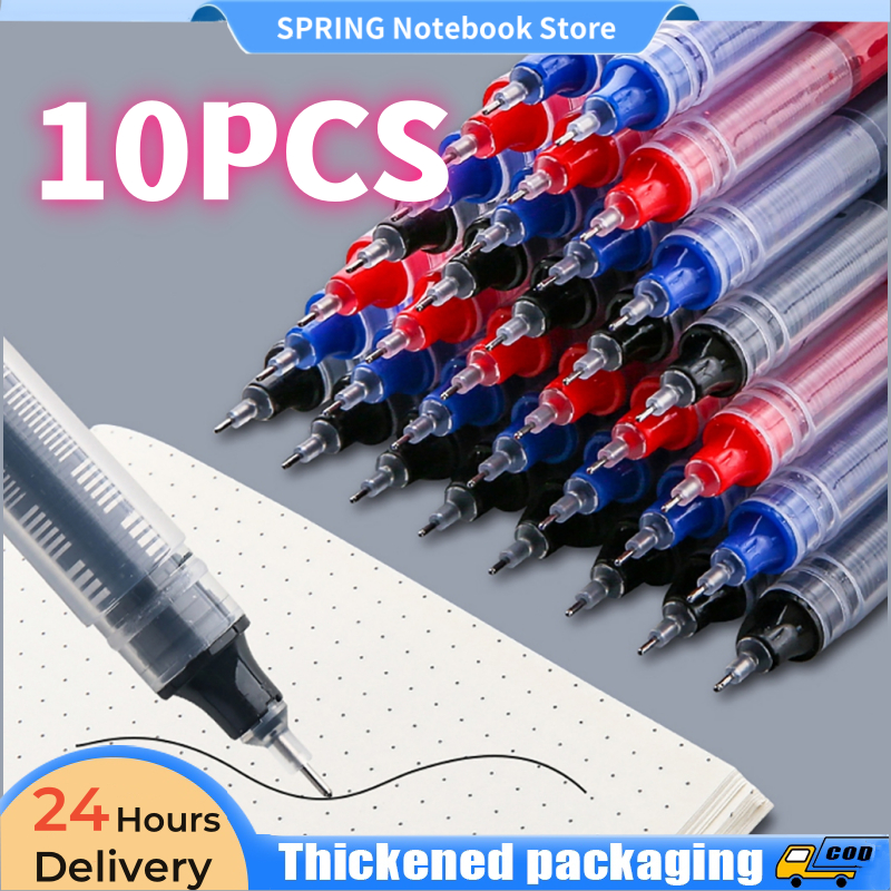 Exam Signature Gel Roller Ball Pen 0.5 Black Blue Red Ink School Office ...