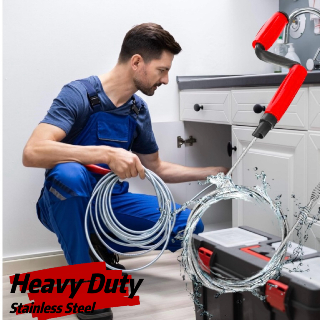 Drain unblocker tool clog remover for toilet declogger sewer dredging ...