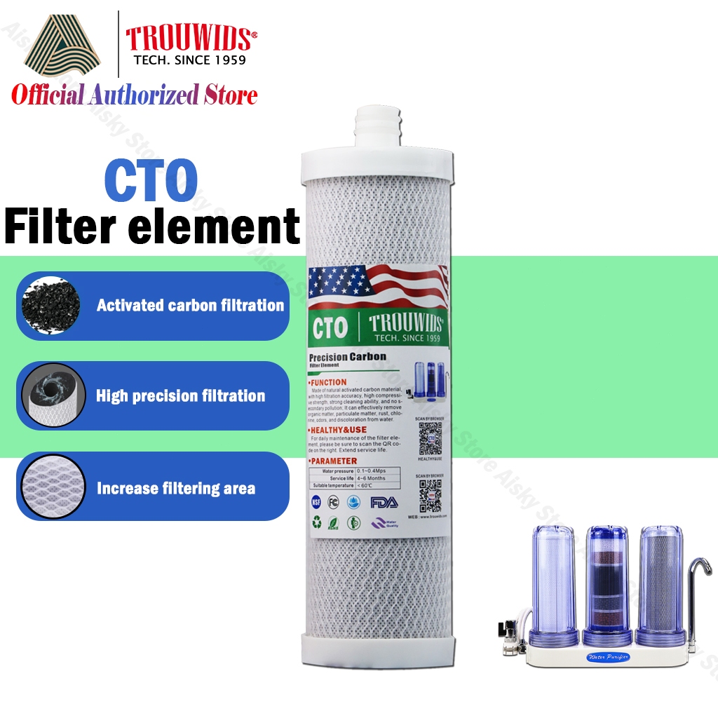 Activated Carbon CTO Water Filter Purifier Cartridge Water Purifier 3rd ...
