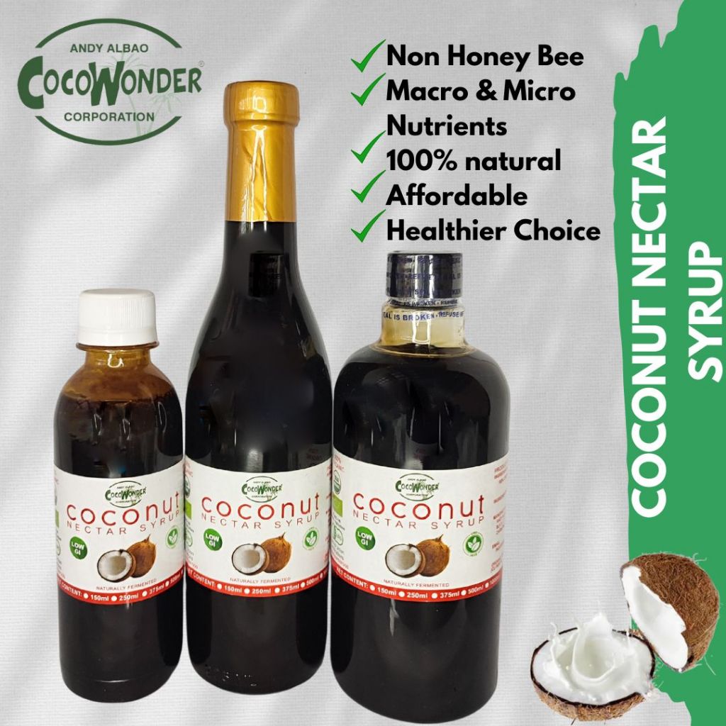 250ML COCONUT NECTAR SYRUP- By CocoWonder Low Glycemic Index | Shopee ...