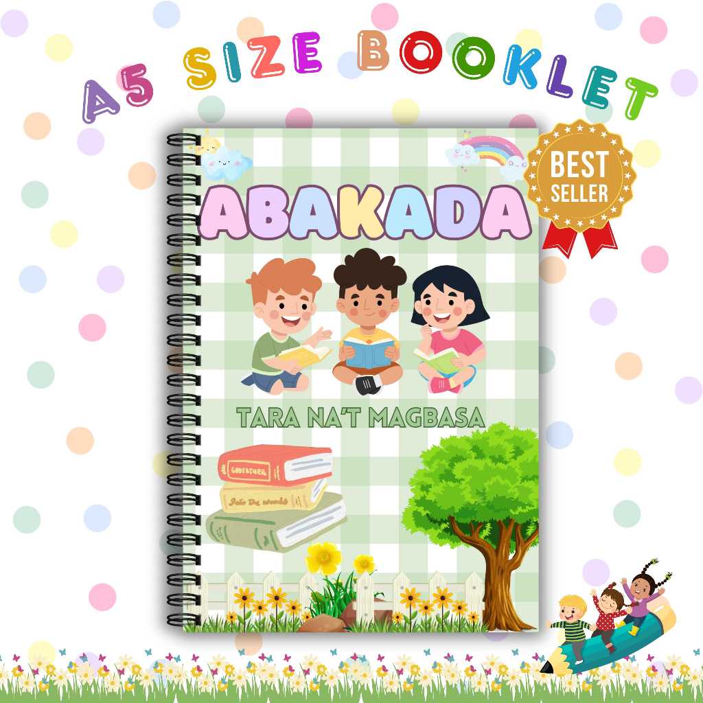 ABAKADA Tara na't Magbasa Colored Children's Book A5 Size Booklet ...