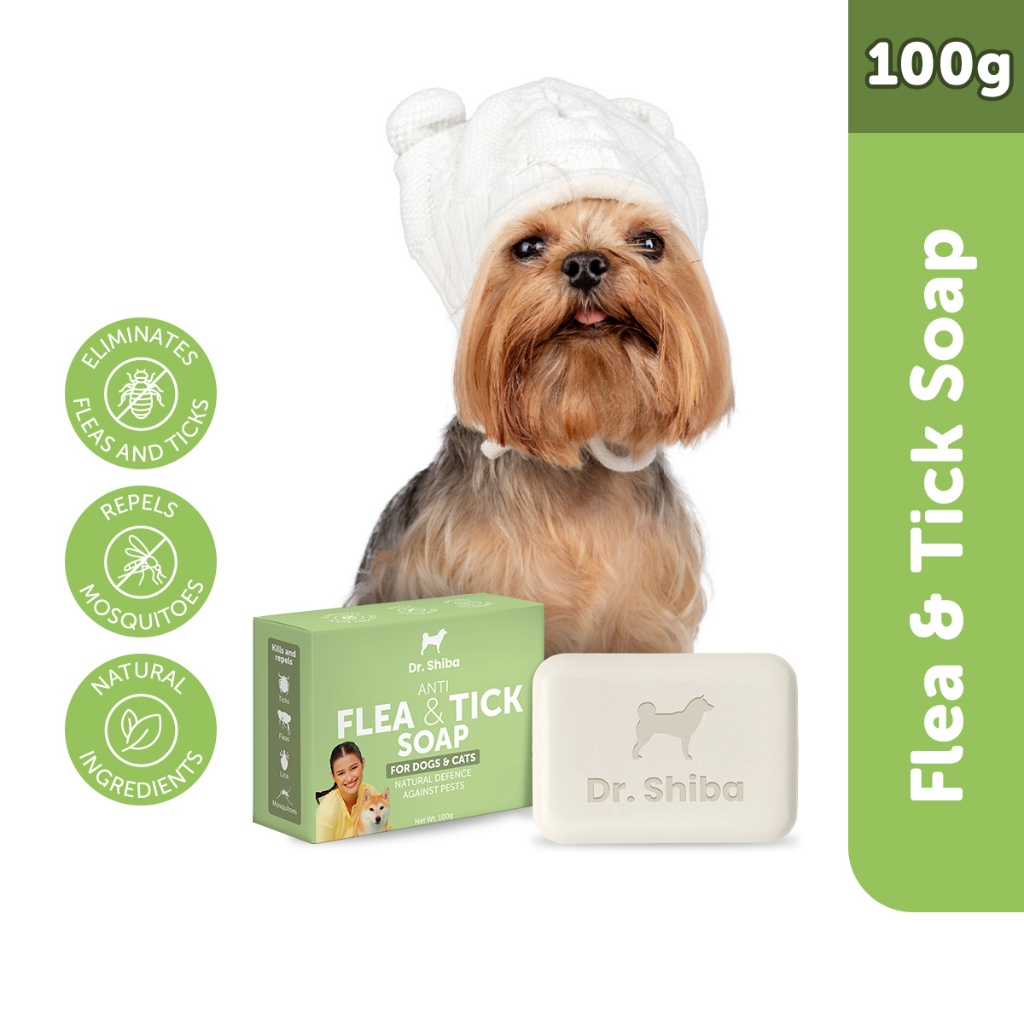 Dr. Shiba Anti Flea & Tick Soap for Dogs & Cats | Infused with ...