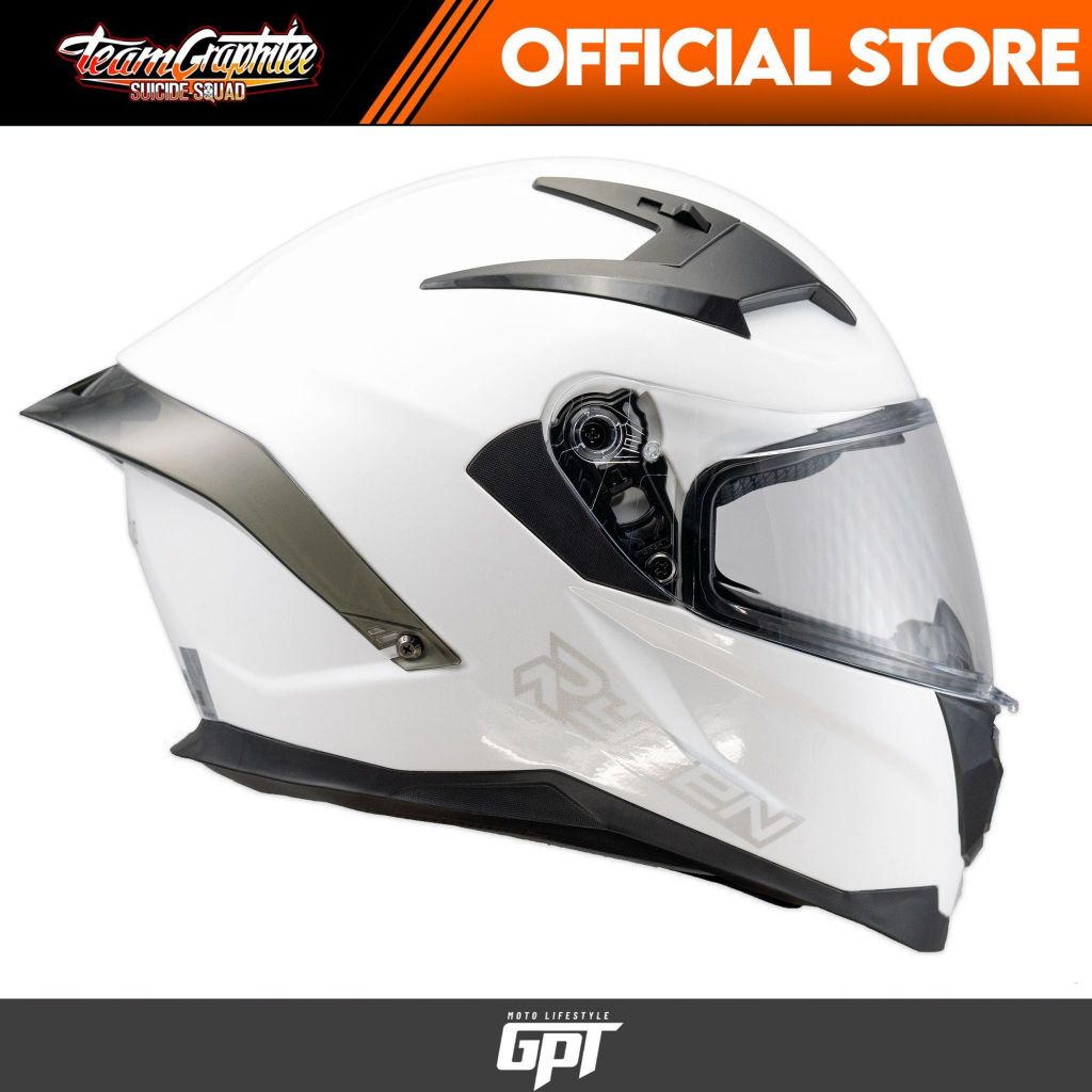 RYZEN HELMET ZX 700 MONO COLORS (DUAL VISOR) w/ clear lens only ...