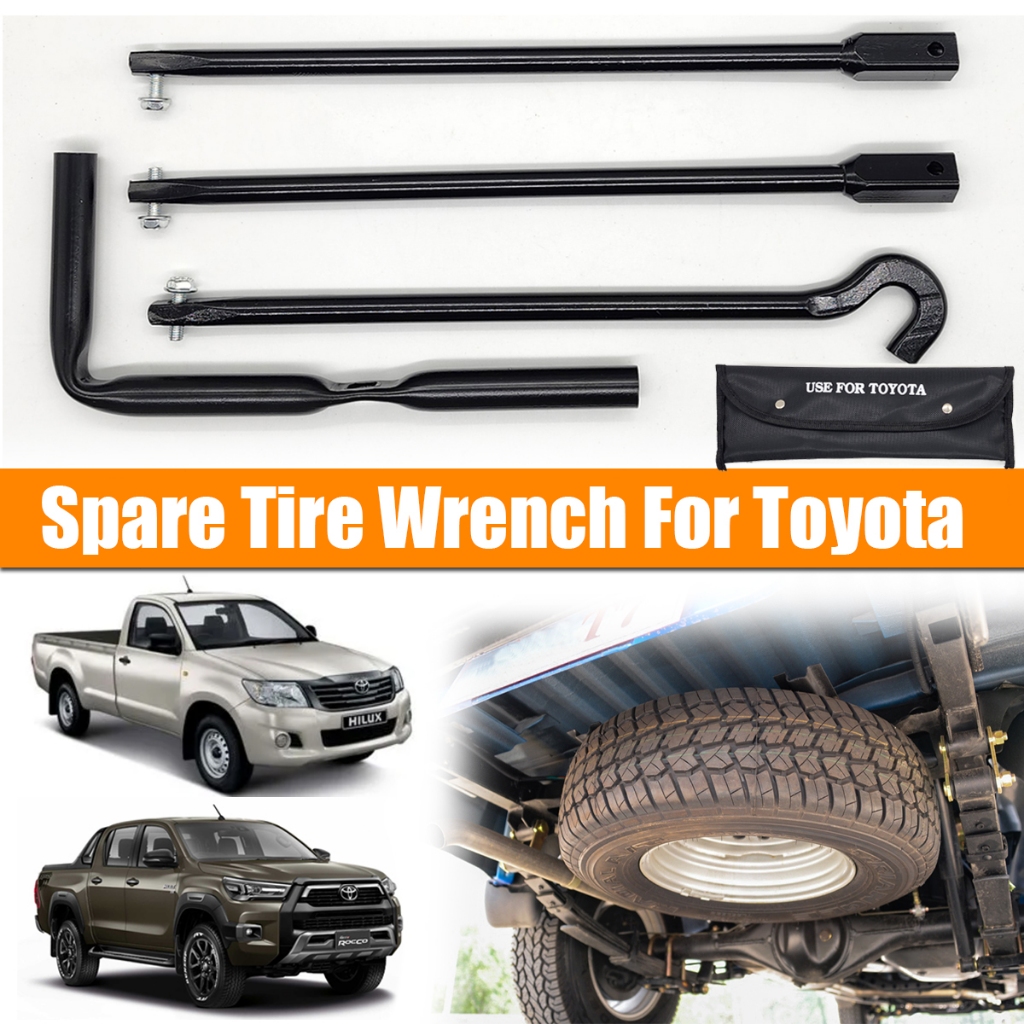 Spare Tire Remover Set Reserve tire remover Lug Wrench W/ Bag For ...