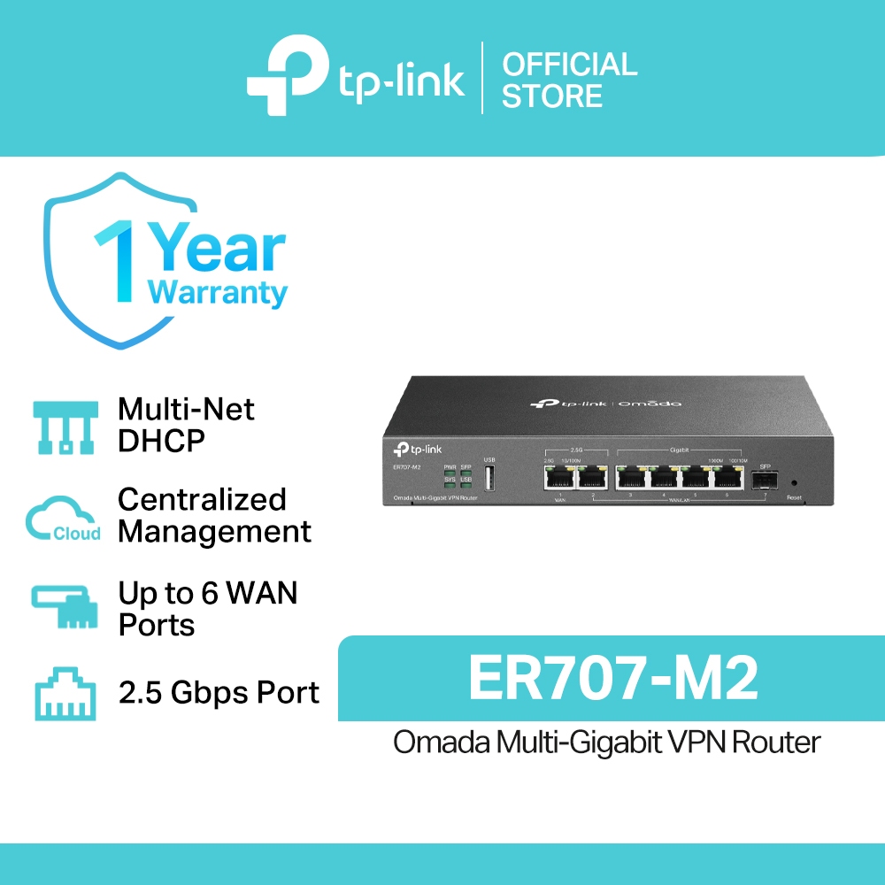 TP-Link | ER707-M2 | Omada | Multi-Gigabit | VPN | Router | Shopee ...