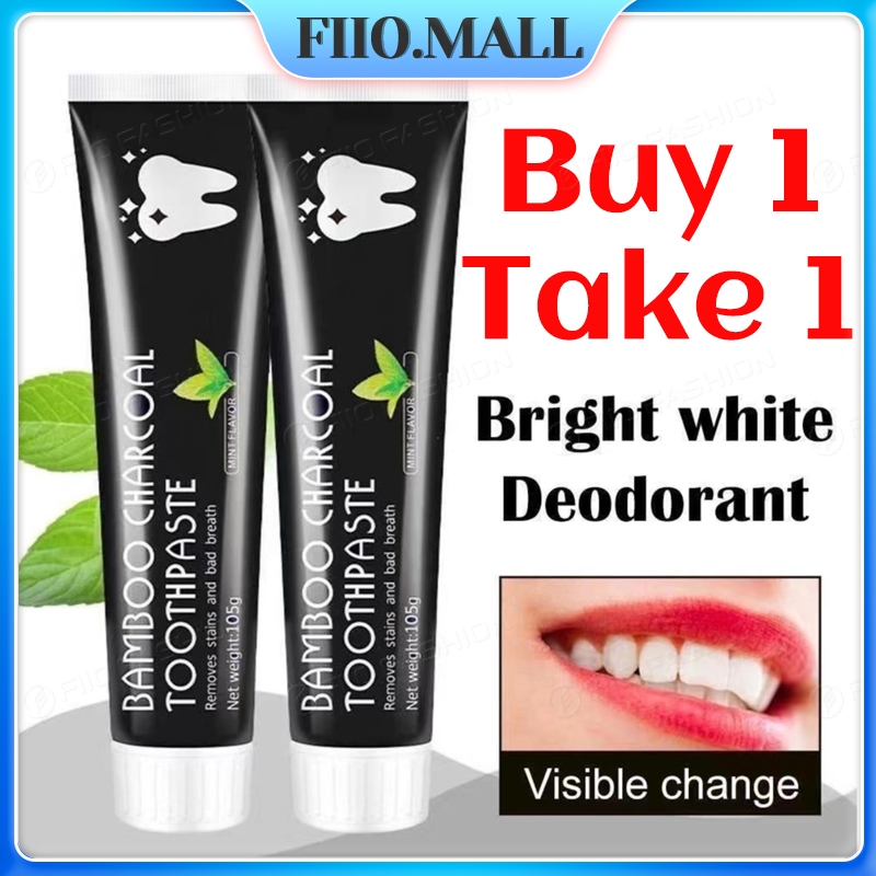 Bamboo colgate toothpaste buy 1 take 1 Teeth Whitening Black Toothpaste ...