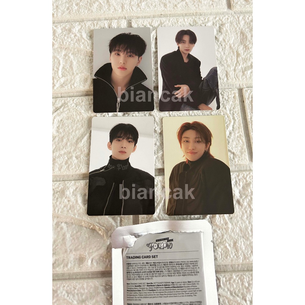 OFFICIAL SEVENTEEN TRADING CARDS FOLLOW AGAIN HOSHI THE8 DK JEONGHAN ...