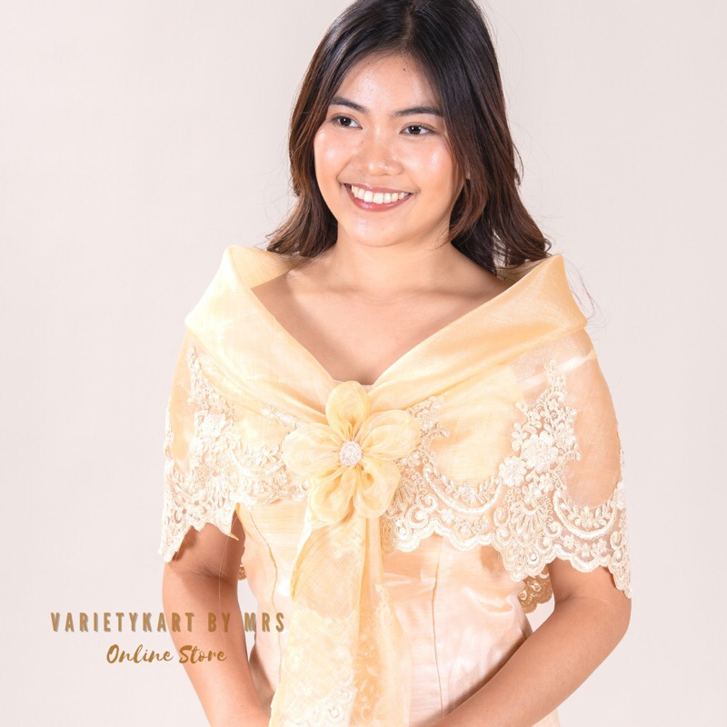Filipiniana Alampay - Lace Style | Shopee Philippines