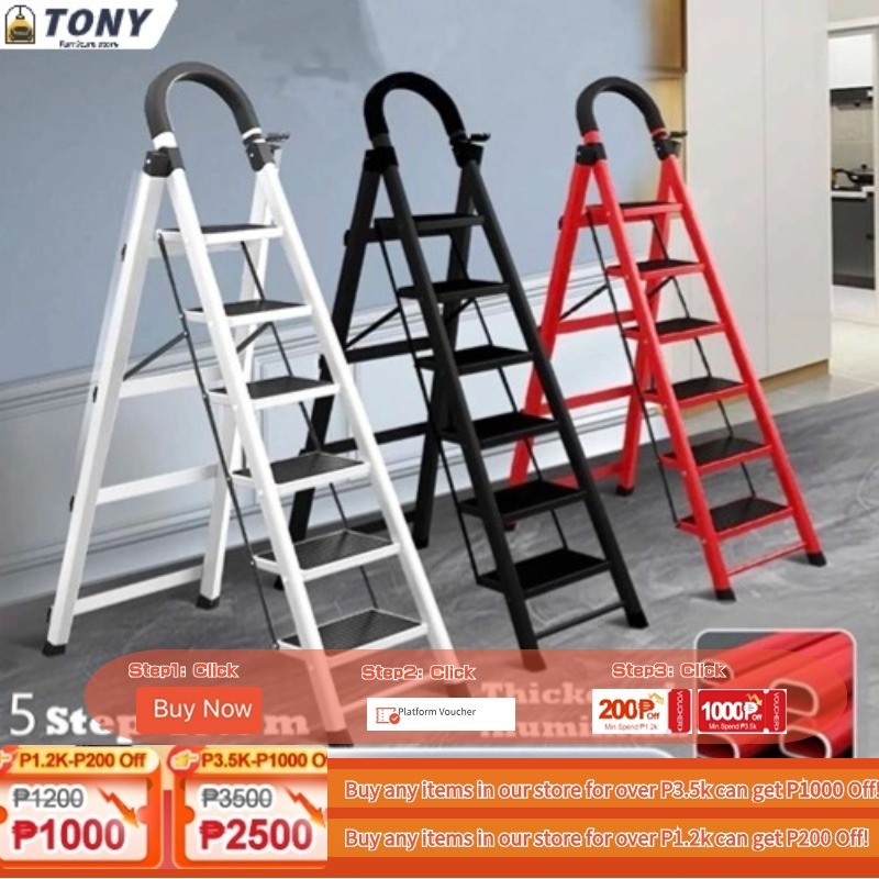 4/5 Steps ladder foldable multipurpose ladder Household Multifunction ...