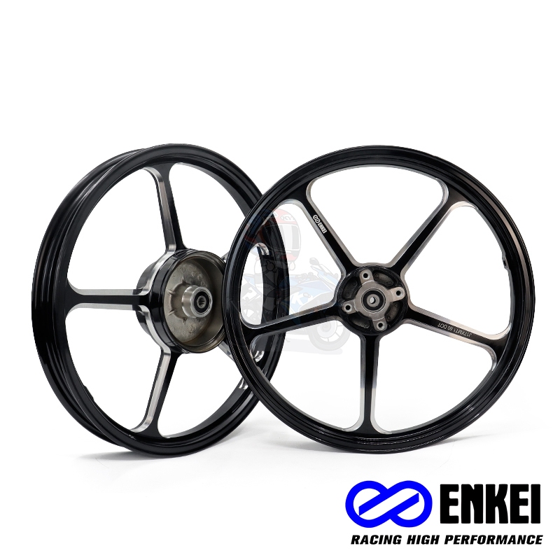 ENKEI CNC 505 MAGS Front Disc 4 holes Rear Drum For LC135 Sniper 135 ...